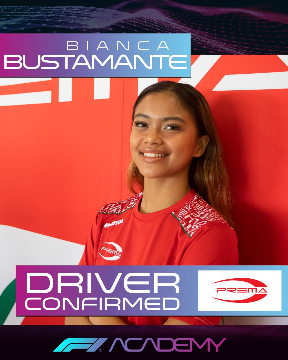 OFICIAL: Bianca Bustamante ficha por PREMA en la F1 Academy