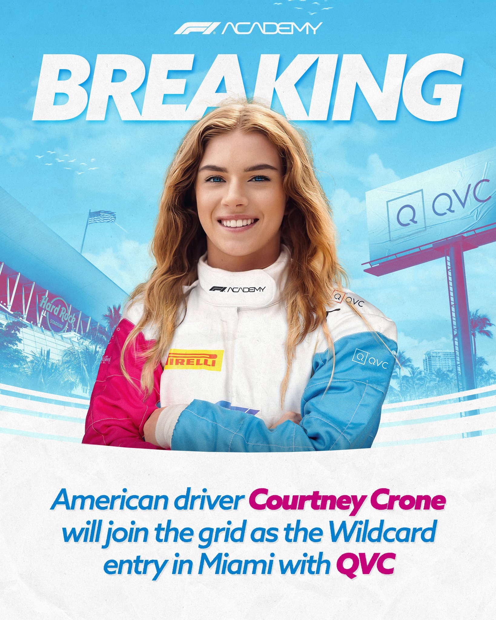 OFICIAL: Courtney Crone será la Wild Card en Miami - Noticias F1 en español