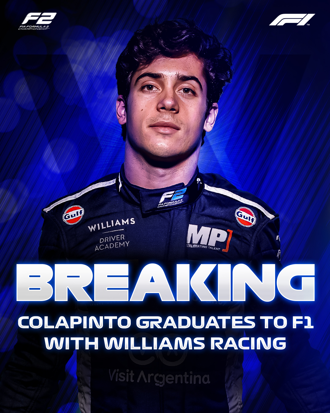 OFICIAL: Franco Colapinto sube a la F1 con Williams - Noticias F1 en ...