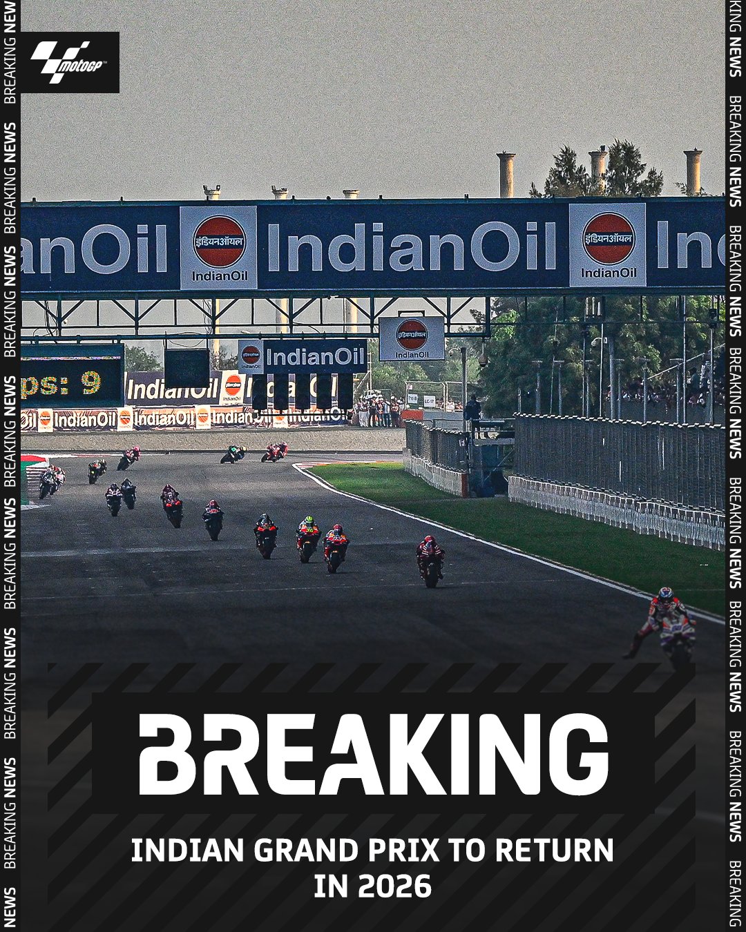 OFICIAL: El GP de India de MotoGP volverá en la temporada 2026 ...