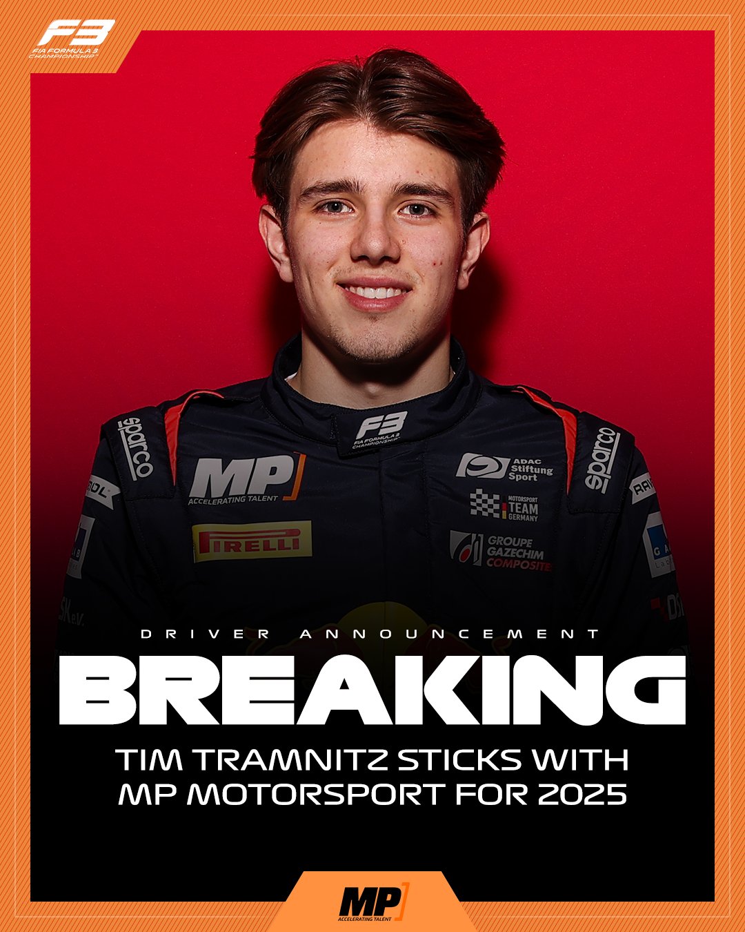 OFICIAL: Tim Tramnitz renueva con MP Motorsport - Noticias F1 en español