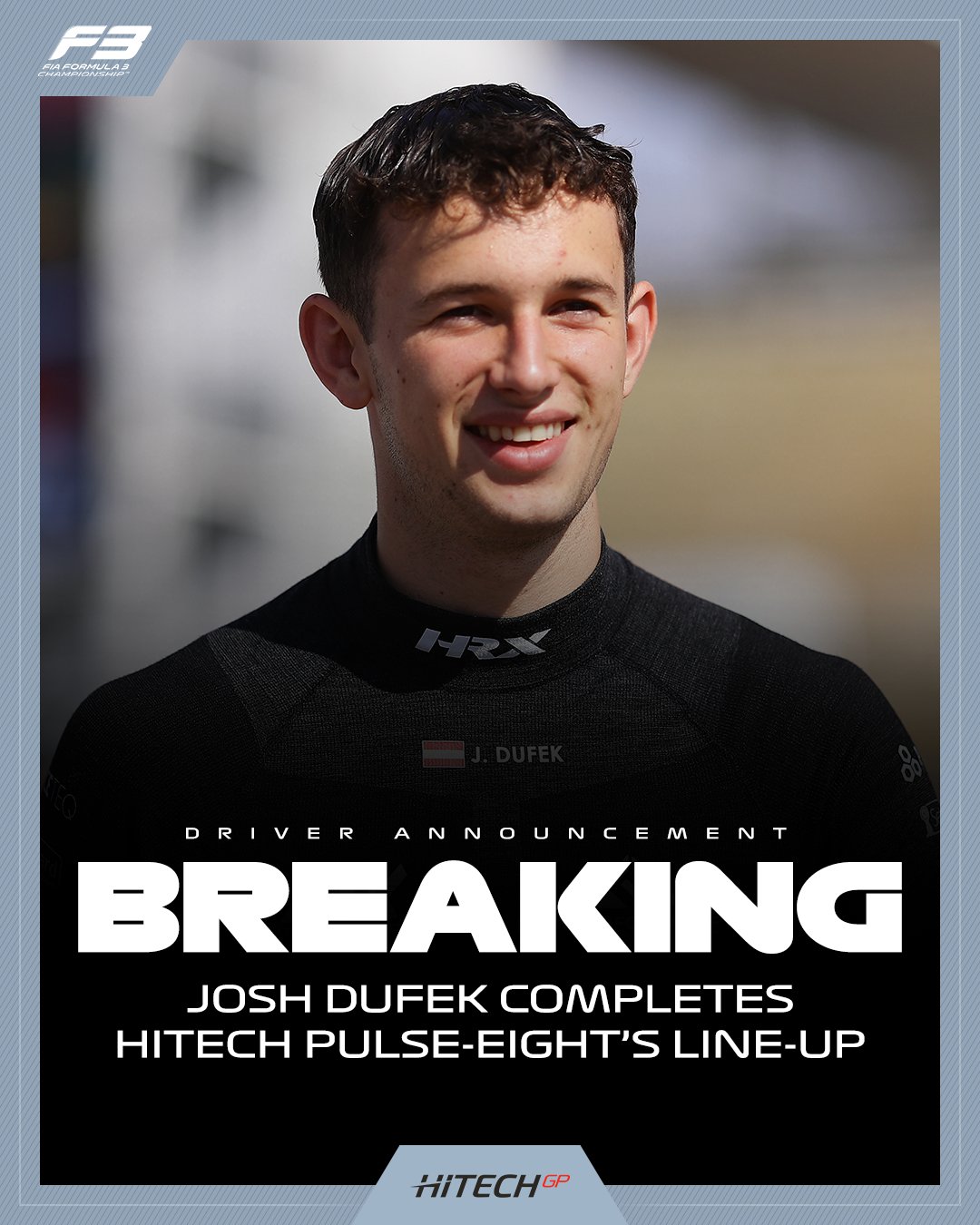 OFICIAL: Joshua Dufek se une a Hitech para la F3 2025 - Noticias F1 en ...
