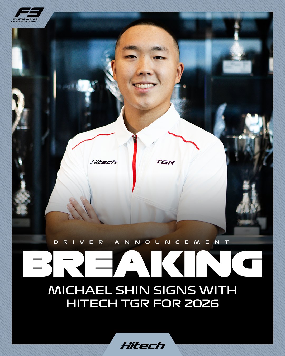 OFICIAL: Michael Shin vuelve a Hitech para la F3 2026 - Noticias F1 en ...