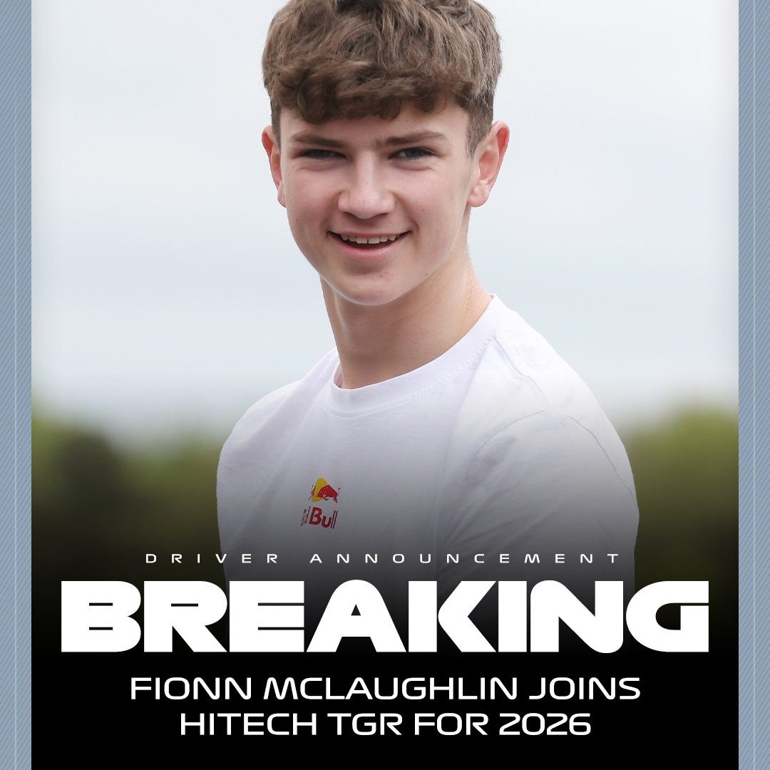 OFICIAL: Fionn McLaughlin completa el trío de Hitech 2026 - Noticias F1 en español