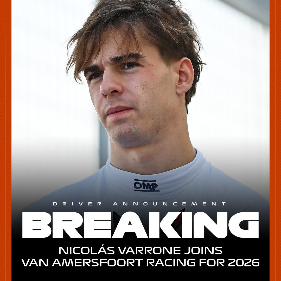 OFICIAL: Nico Varrone se muda a la F2 con VAR en 2026 - Noticias F1 en ...