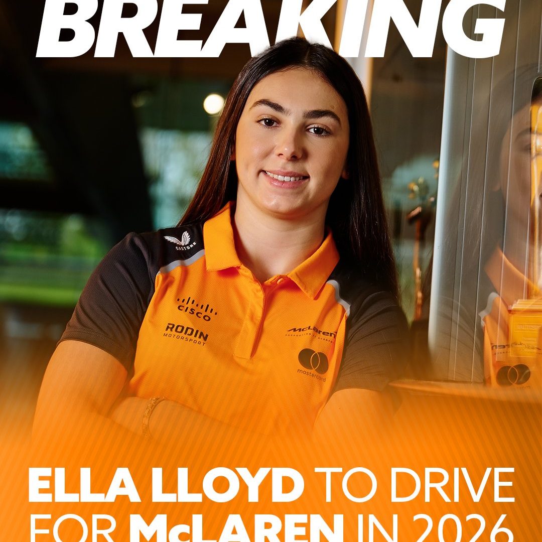 OFICIAL: Ella Lloyd se queda en Rodin McLaren para 2026 - Noticias F1 en español