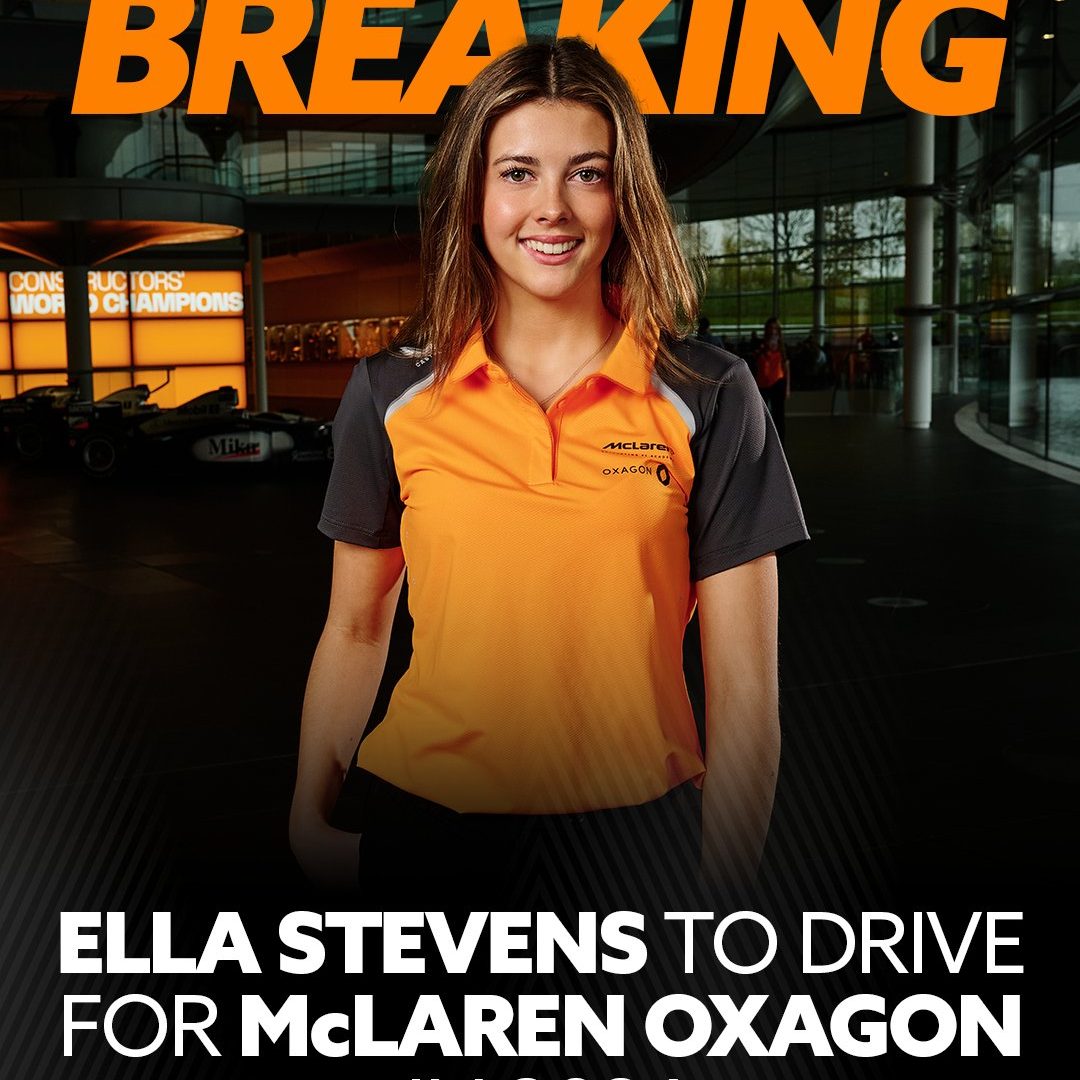 OFICIAL: Ella Stevens firma por Rodin McLaren Oxagon para 2026 ...