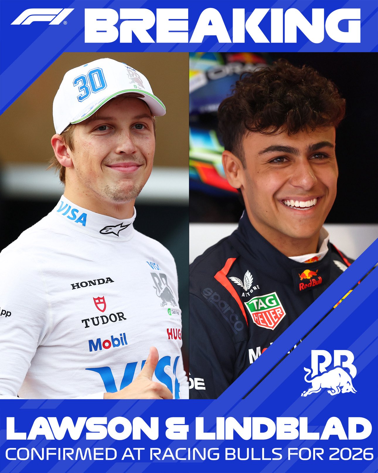 OFICIAL: Liam Lawson y Arvid Lindblad conforman la dupla de Racing ...